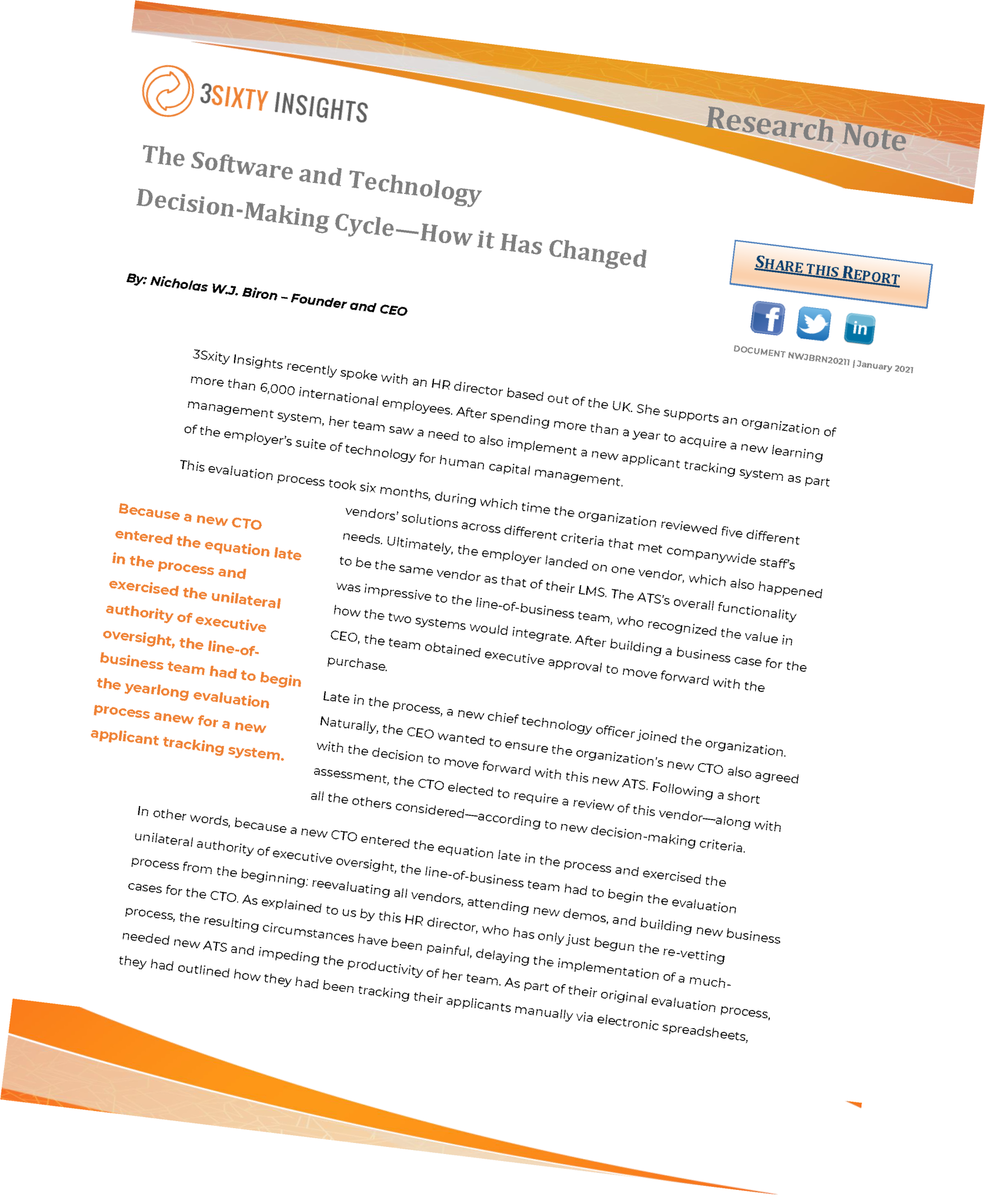 Research Note: The Software and Technology Decision-Making Cycle—How it ...
