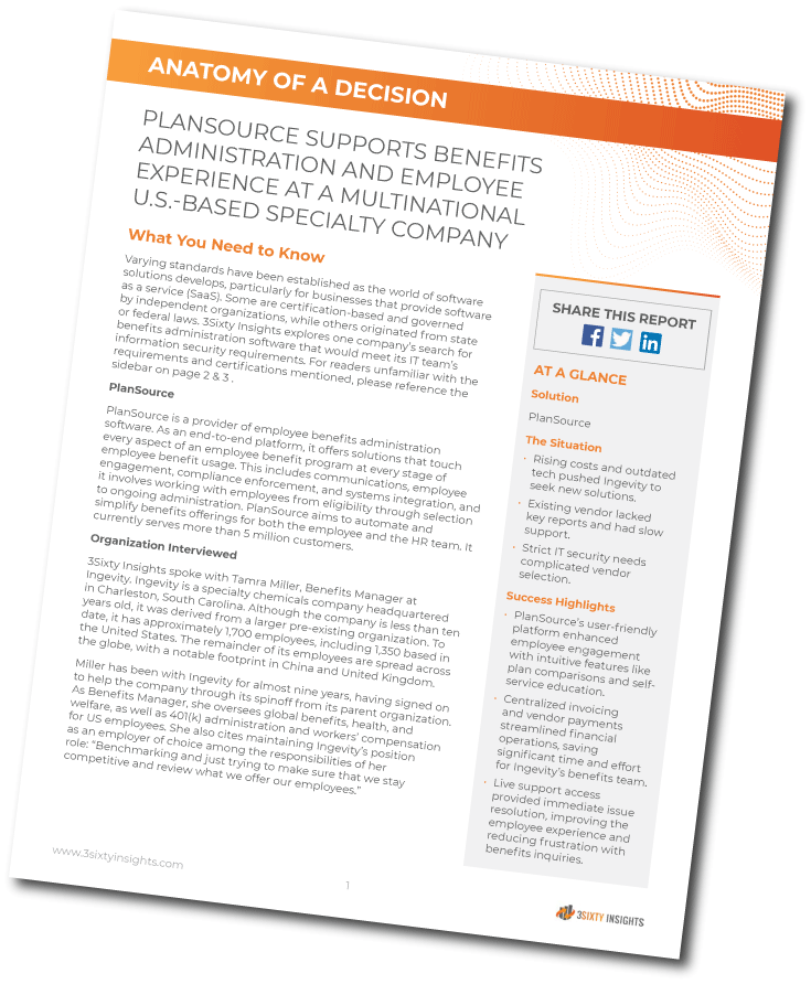 Anatomy of a Decision: PlanSource Supports Benefits Administration and ...