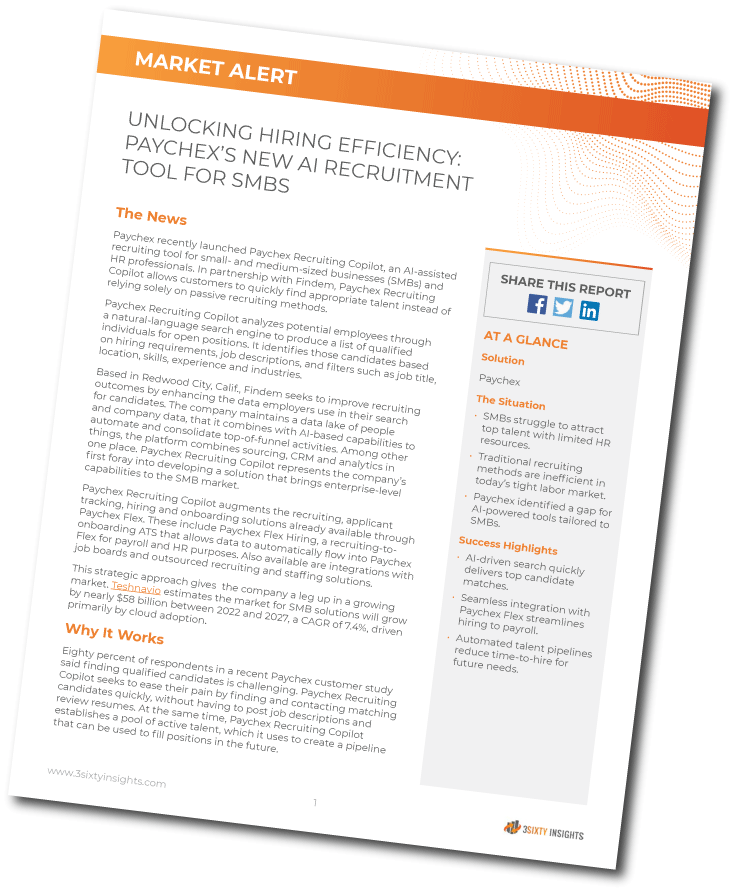 Market Alert: Unlocking Hiring Efficiency: Paychex’s New AI Recruitment ...