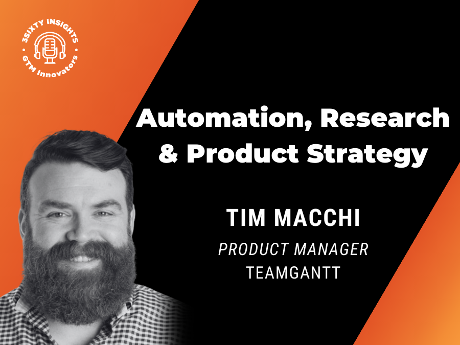 GTM Innovators: Building Smarter with AI - Tim Macchi on Automation, Research & Product Strategy ...