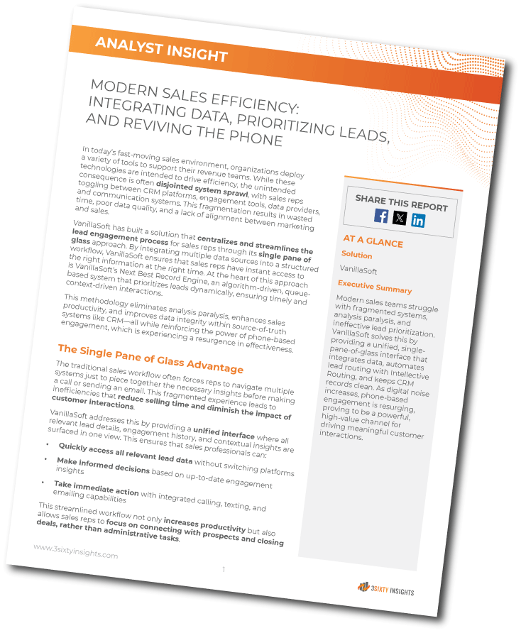 Analyst Insight: Modern Sales Efficiency - Integrating Data ...